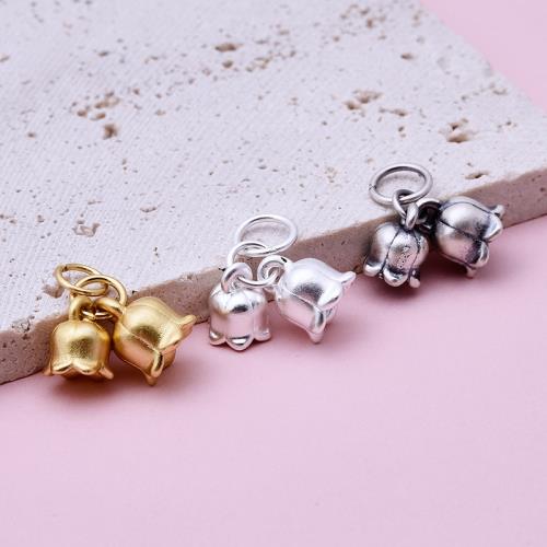 999足銀3D硬銀飾品配件 鈴蘭花吊墜 手工DIY串珠材料手鏈項鏈掛墜|項墜/吊墜|ETMall東森購物網