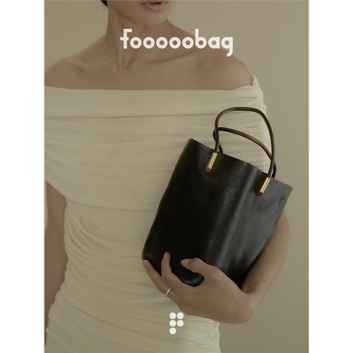 FOOOOO植鞣黑色軟糯休閑手提包包|通用款女包|ETMall東森購物網