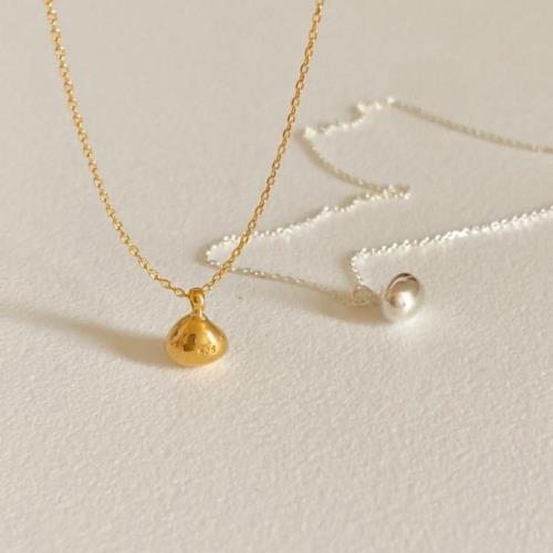 ins 925純銀實心吊墜女項鏈水滴|項鍊|ETMall東森購物網