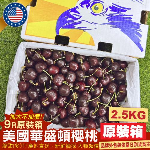 果物樂園-美國華盛頓9R櫻桃原裝箱(約2.5kg/箱)|櫻桃|ETMall東森購物網