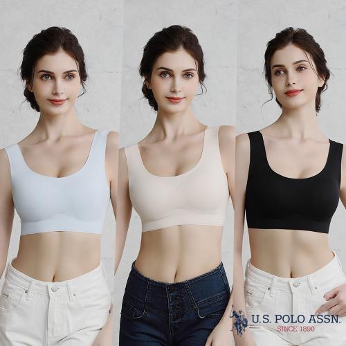 【U.S. POLO ASSN. 】沁涼輕盈手捧3D美背內衣-3件組|女生內衣|ETMall東森購物網