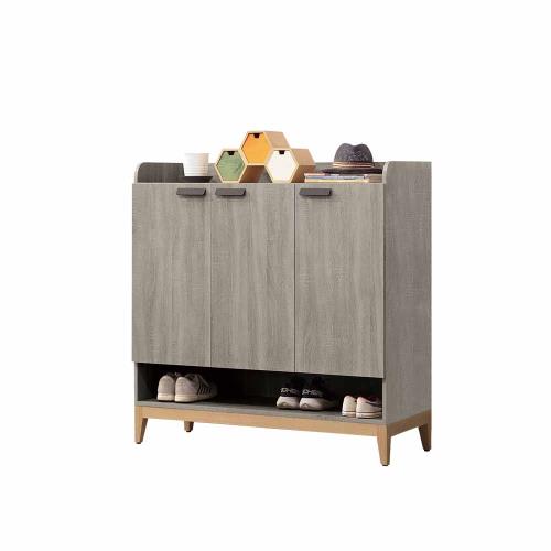 Boden-柯維4尺三門下開放格鞋櫃|會員獨享好康折扣活動|開放式鞋櫃|ETMall東森購物網