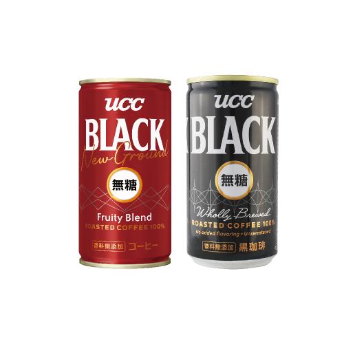 UCC BLACK無糖咖啡185g(30入)+赤․濃醇無糖咖啡185g(30入)|即飲咖啡|ETMall東森購物網