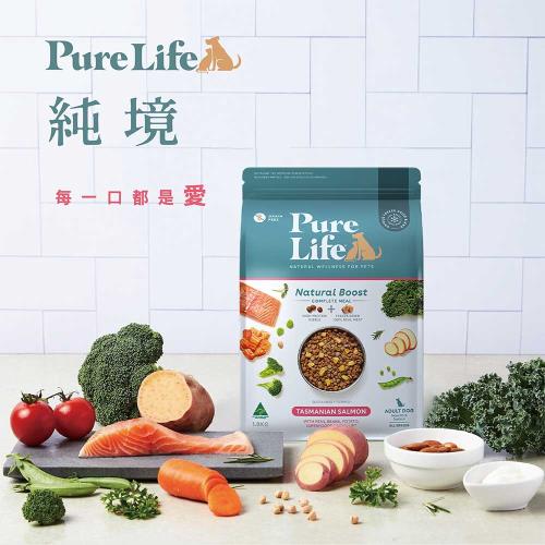 Pure Life 純境 澳洲無穀凍乾狗糧系列-成犬-澳洲鮭魚+凍乾8KG|成犬飼料|ETMall東森購物網
