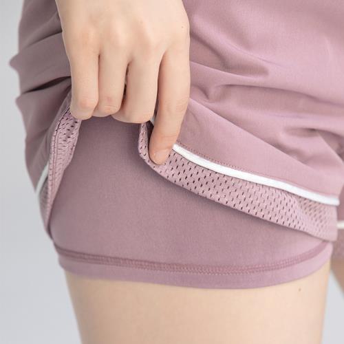 【ALLK 歐楷】促銷 假兩件抽繩韻律瑜珈褲 3色(尺寸M-XXL/中大尺碼/運動/健身)|緊身褲|ETMall東森購物網