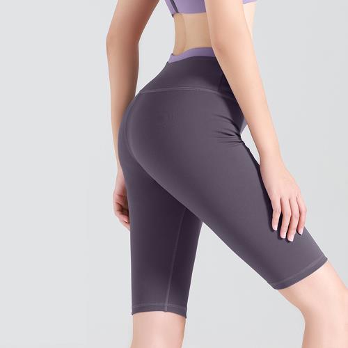 【ALLK 歐楷】促銷 配色5分韻律瑜珈褲 3色(尺寸M-XXL/中大尺碼/運動/健身)|緊身褲|ETMall東森購物網