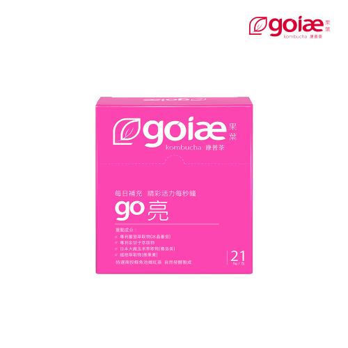 【goiae果葉】 康普茶沖泡粉包(水蜜桃風味)(21包/盒)1盒 品牌代言 品牌大使 大元林艾璇|其他彈力美肌|ETMall東森購物網