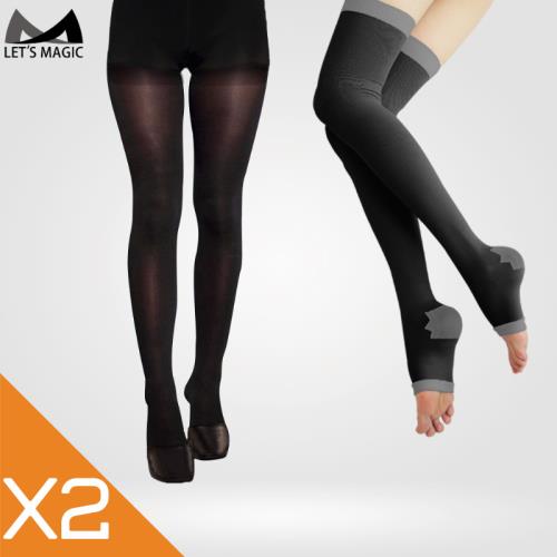 美肌刻MAGIC SPORT-【120丹光腿透膚褲襪+石墨烯款睡眠壓力襪2.0】#2830+3280|塑腿/睡眠襪|ETMall東森購物網