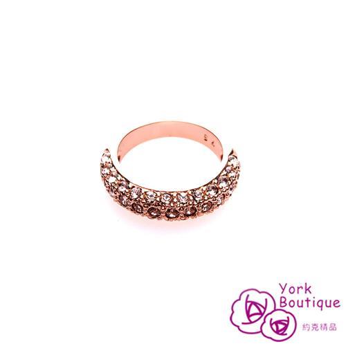 【約克精品】無敵天后施華洛元素晶鑽包18K玫瑰金戒指(SGS認證)|晶鑽戒指|ETMall東森購物網