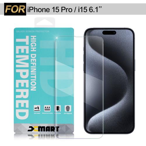 Xmart for iPhone 15Pro / i15 6.1 薄型 9H 玻璃保護貼-非滿版|iPhone 15|ETMall東森購物網