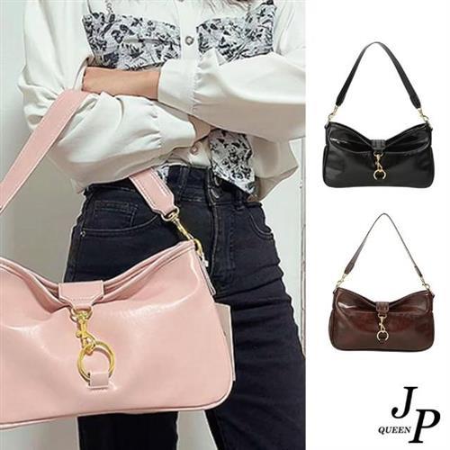 Jpqueen 美麗淑金屬扣女單肩斜背手提女用包(3色可選)|肩背包|ETMall東森購物網
