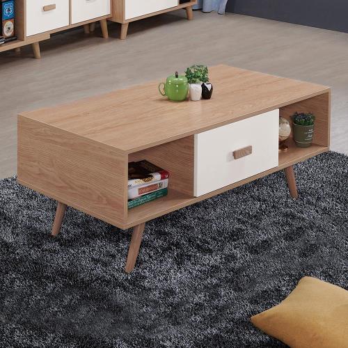 Boden-布魯克4尺單抽大茶几|會員獨享好康折扣活動|木質茶几|ETMall東森購物網