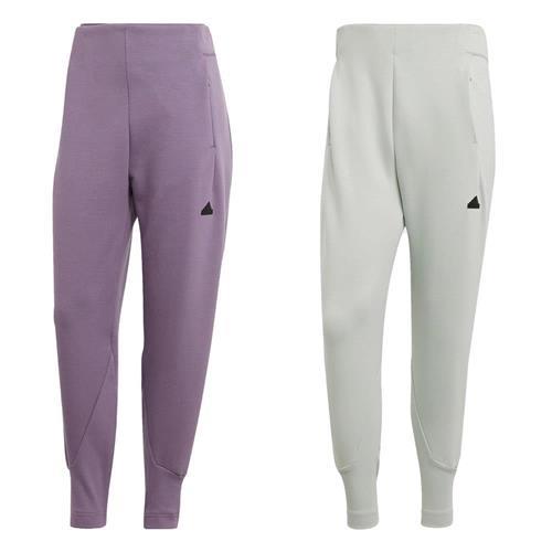 Adidas 女裝 長褲 拉鍊口袋 縮口 Z.N.E 棉 紫/灰【運動世界】IN5139/IN5141|長褲|ETMall東森購物網