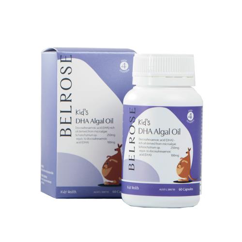 澳洲Belrose 兒童DHA藻油膠囊(1入組 60顆/瓶) 即期品-2026年2月到期|兒童DHA|ETMall東森購物網