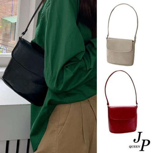 Jpqueen 午後約會素色單肩斜背女用翻蓋包(3色可選)|側背包|ETMall東森購物網