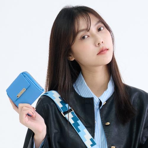【Premium Authentic】PA晨．金磚派對真皮短夾-海灣藍|短夾|ETMall東森購物網