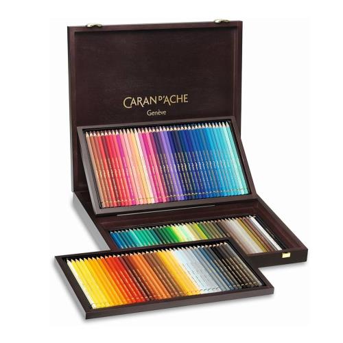 CARAN dACHE 瑞士卡達 PABLO 專家級油性色鉛 120色 木盒 /盒 666.920|蠟筆/色鉛筆|ETMall東森購物網