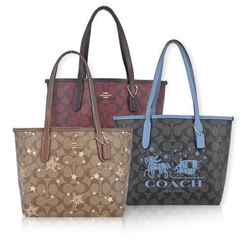 COACH City Tote 大馬PVC托特包(小/多色選)|COACH斜背包|ETMall東森購物網