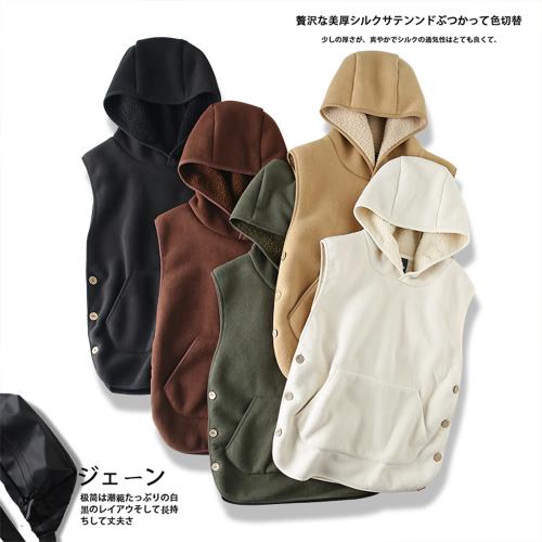 (2件組)CS22 秋冬保暖超柔軟搖粒絨休閒連帽背心馬甲外套/罩衫-超值2件組(羊羔絨背心/M-3XL)|背心式外套|ETMall東森購物網