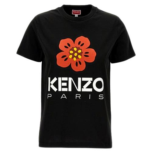 【KENZO】新款 女款 BOKE FLOWER 寬鬆短袖T恤-黑色 (M號) FD52TS0394SO 99J|KENZO|ETMall東森購物網