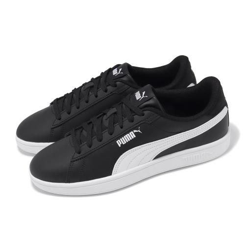 Puma 休閒鞋 Smash 3.0 L 男鞋 黑 白 皮革 緩衝 復古 板鞋 39098704|休閒運動鞋|ETMall東森購物網