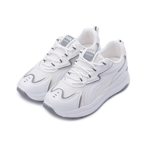 DOOK 輕量綁帶休閒鞋 白 女鞋 鞋全家福|休閒鞋|ETMall東森購物網