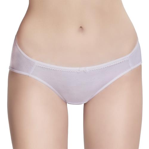 【Swear 思薇爾】果然萌系列M-XL素面低腰三角女內褲(白藤紫)|思薇爾|ETMall東森購物網