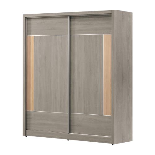 Boden-柯維5.2尺推/拉門衣櫃(二吊桿+三抽+二拉盤)|推門衣櫃|ETMall東森購物網