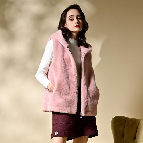 Léna法式頂規奢華絕美皮草背心-ECTV|背心式外套|ETMall東森購物網