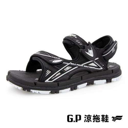 G.P 兒童休閒磁扣兩用涼拖鞋G9523B-黑色(SIZE:31-35 共三色) GP|涼鞋/拖鞋|ETMall東森購物網