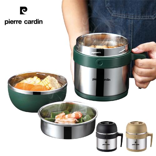 pierre cardin皮爾卡登 304不鏽鋼雙層保溫餐盒1.5L PCJR-104(顏色隨機出貨)|便當盒|ETMall東森購物網