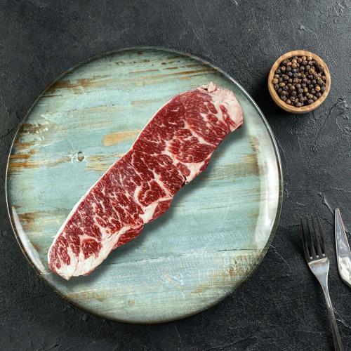 【漢克嚴選】藍絲帶安格斯黑牛翼板牛排4片組(120g±10% /片)|霜降雪花牛排|ETMall東森購物網