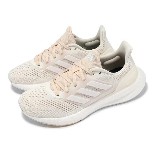 adidas 慢跑鞋 Pureboost 23 W 女鞋 象牙白 米白 Boost 緩衝 運動鞋 愛迪達 IF1535|慢跑鞋|ETMall東森購物網