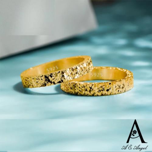 ANGEL 不規則碎碎冰石中性情人男女指環(2色尺寸可選)|其他材質/款式|ETMall東森購物網