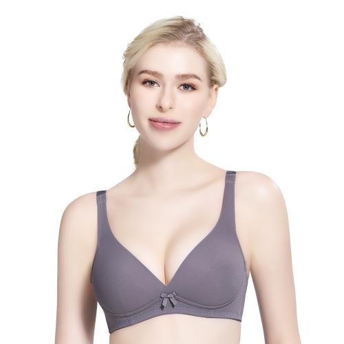 【Swear 思薇爾】 Love myself系列M-3XL無鋼圈蕾絲包覆無痕女內衣(魅影灰)|思薇爾|ETMall東森購物網