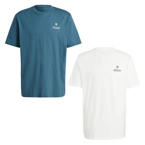 【下殺】Adidas 短袖上衣 男裝 三葉草 純棉 藍綠/白【運動世界】IS0225/IS2937|短袖|ETMall東森購物網