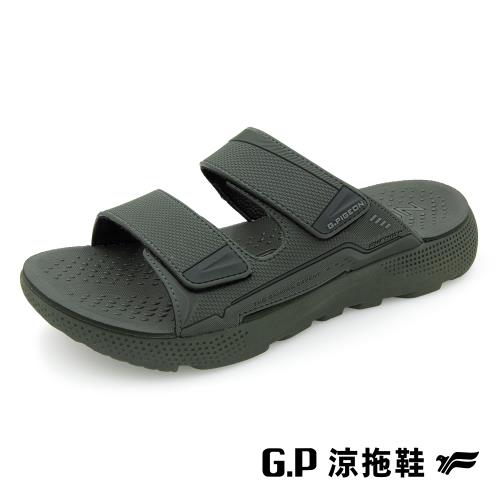 G.P 男款超輕量緩震雙帶拖鞋G9385M-軍綠色(SIZE:40-44 共三色) GP|男運動拖鞋|ETMall東森購物網