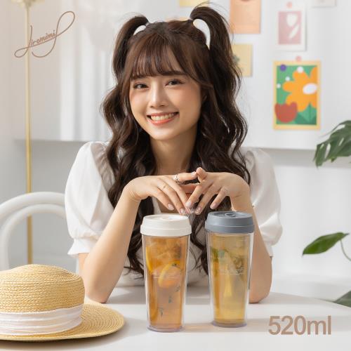 Hiromimi 雙層隨行杯520ml / 2色可選 |600～990ml|ETMall東森購物網