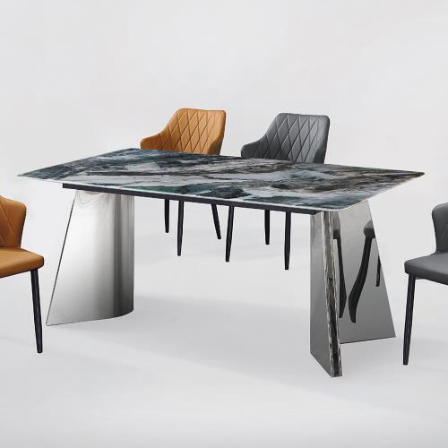 Boden-卡伊6尺工業風超晶石面造型餐桌/長桌|餐桌|ETMall東森購物網