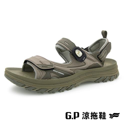 G.P 男款綠藻科技舒適磁扣兩用涼拖鞋G9584M-橄欖綠(SIZE:40-44 共二色) GP|男運動涼鞋|ETMall東森購物網