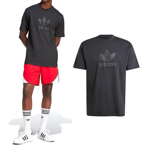 Adidas Mono Tee 男款 黑色 棉T 運動 休閒 圓領 上衣 短袖 IZ2527|短袖T恤|ETMall東森購物網