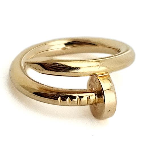 九成新！ Cariter 18K金-JUSTE UN CLOU 粗款男用釘子戒指48號|其他品牌|ETMall東森購物網