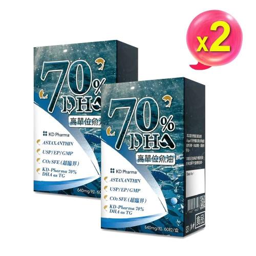 魚油70%DHA(60顆/盒)-2入日常保健組|DHA/魚油/蝦精|ETMall東森購物網