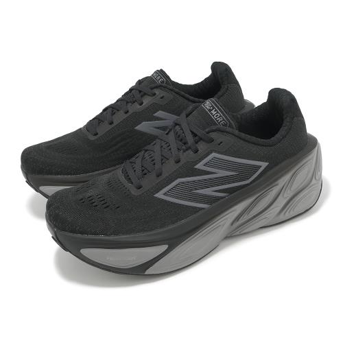 New Balance 慢跑鞋 Fresh Foam X More V5 2E 男鞋 寬楦 黑灰 厚底 運動鞋 NB MMORLK5-2E ...