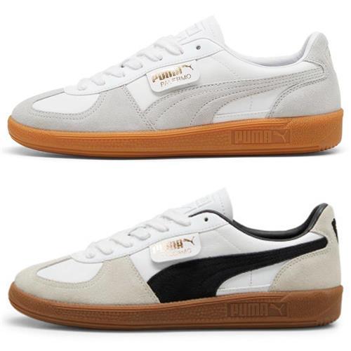 Puma 休閒鞋 男鞋 女鞋 德訓鞋 Palermo Lth 白灰/白黑【運動世界】39646412/39646401|休閒運動鞋 ...