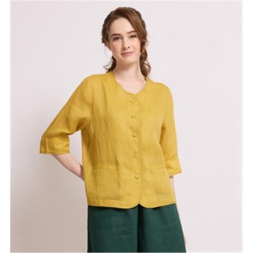 QWI皇家100%亞麻貴族上衣外套-獨|上衣|ETMall東森購物網