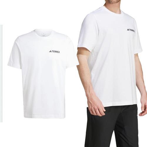Adidas TX Mountain Tee 男款 白色 運動 透氣 休閒 排汗 圓領 棉質 上衣 短袖 IZ0465|短袖T恤|ETMall ...