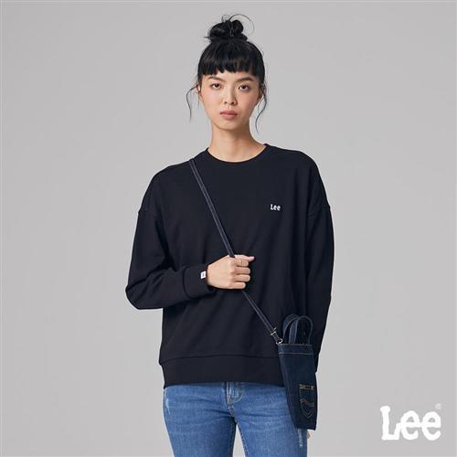 Lee 女款 寬鬆版 Oversize 左胸刺繡小LOGO 袖口織標小LOGO 衛衣 大學T | Modern|T恤|ETMall東森購物網