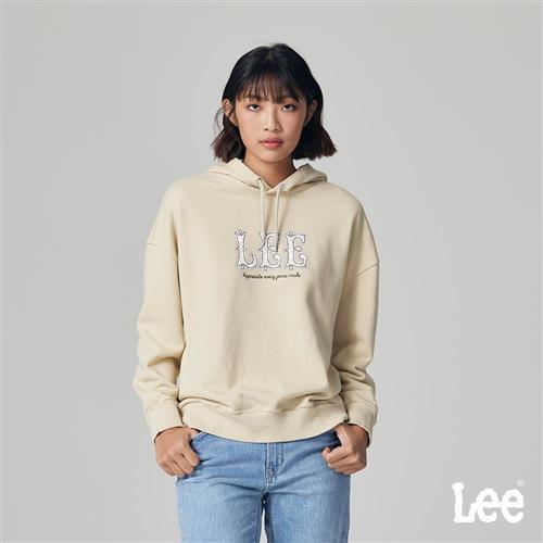 Lee 女款 寬鬆版 OVERSIZED 船錨繩索大LOGO 帽T | Modern|T恤|ETMall東森購物網