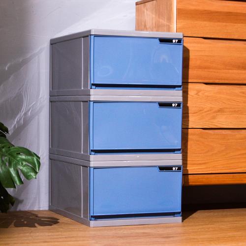 Mr.box 免組裝單層抽屜式收納箱 35L-3入|抽屜收納箱|ETMall東森購物網